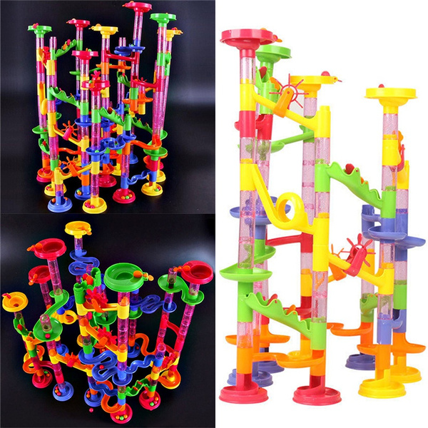Marble Run Race Children Kid Boys Building Construction Blocks Creative ...