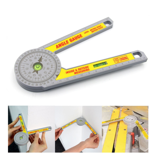 360 Degree Miter Saw Protractor High Accuracy Angle Finder Gauge ...