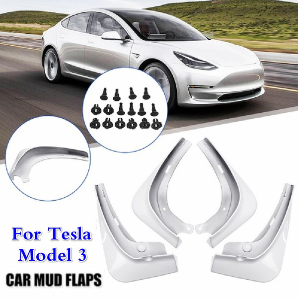 6 Color Tesla Front and Rear Wheel Fenders Modified Parts Splash Guard ...