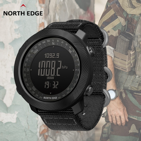 NORTH EDGE Men's sport Digital watch Hours Running Swimming Military ...