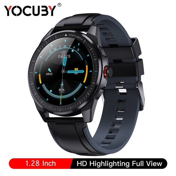 smart watch men IP68 Waterproof full touch screen Round smartwatch ...