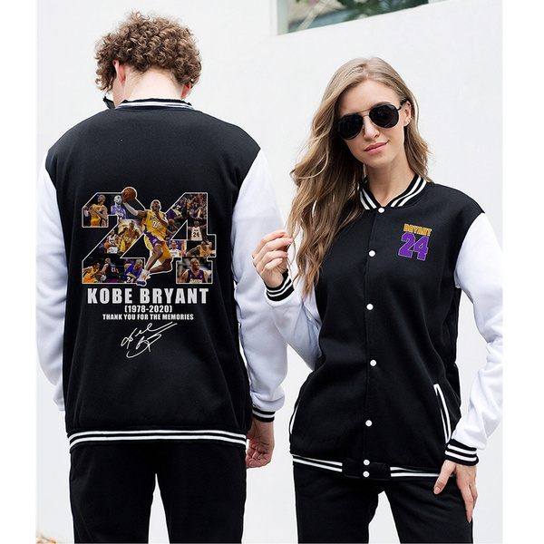 Kobe's Signature Printed Jacket BRYANT24 BASKETBALL LEGEND Classic Logo ...