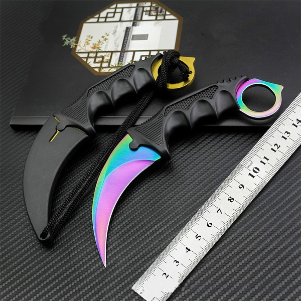New Steel Claw Knives Karambit Hunting Knife CS GO Tactical Claw Neck ...