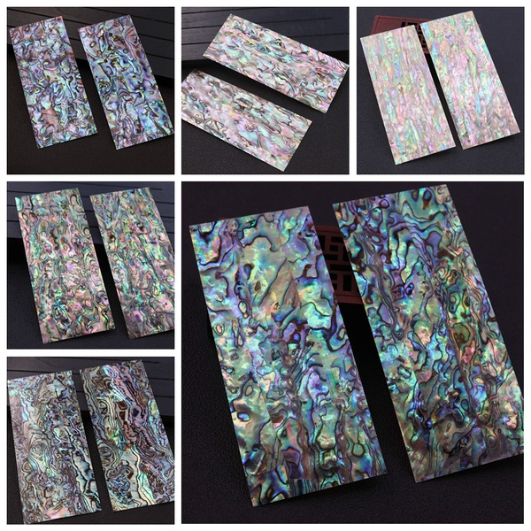 1pc Rectangle Natural Green/Blue Inlay Material Abalone Shell Blanks ...