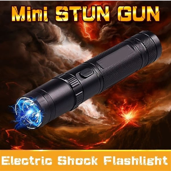 Tactical Stun Gnn Flashlight Maximum Voltage Ultra Bright LED Bulb ...