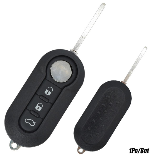 3 Button Remote Car key Shell Fob Case For Fiat 500 abarth Panda Punto ...