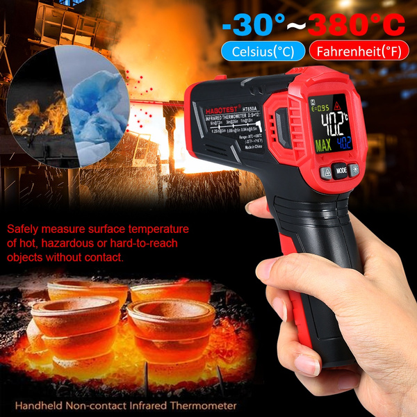 HABOTEST Non-contact IR Infrared Thermometer Digital Handheld ...