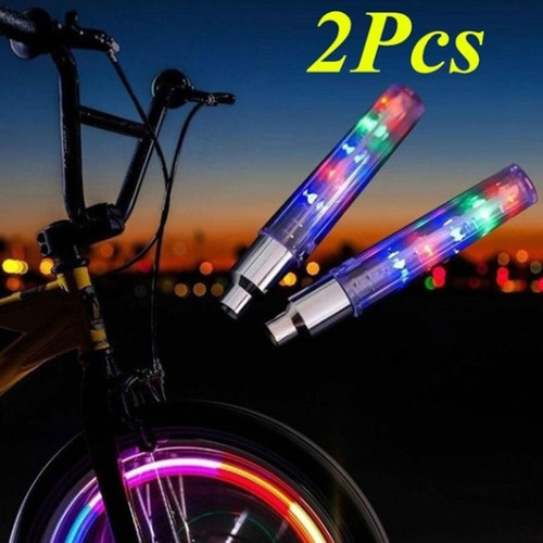 Bicycle 5LED Wheel Light Switch Pneumatic Wheel Bicycle Nozzle Light ...