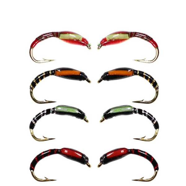 6/12/24-Pieces Multiple Color Epoxy Midge Buzzer Nymph Fly Trout ...