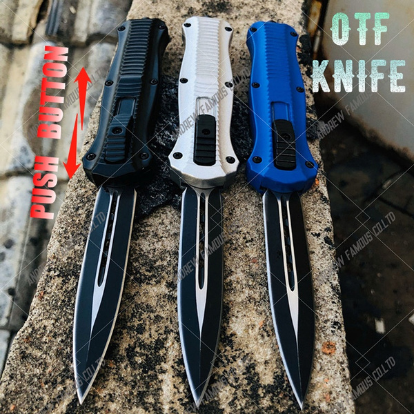 OTF Double Action Spring Assisted Knife(D2 Blades Aviation Aluminum ...