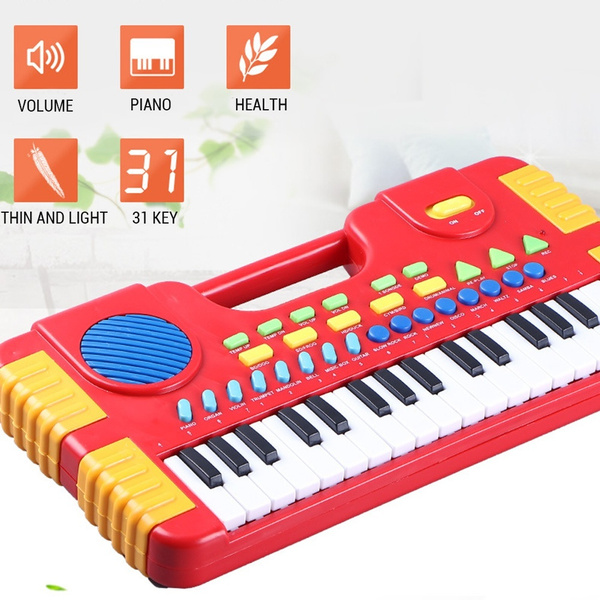 Kids Piano 31 Keys Mini Electronic Organ Musical Piano Teaching ...