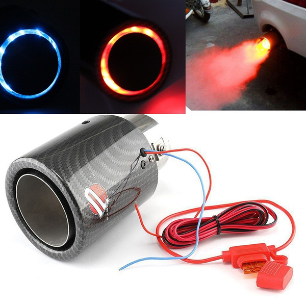 Car Refitted Carbon Fiber Luminous Tailpipe with High Temperature ...