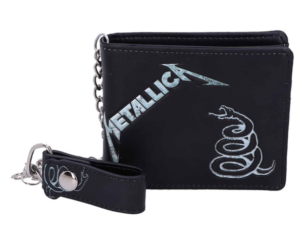 Metallica Wallet Black Album Snake Band Logo Official Black Bifold With ...