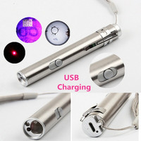Multifunction 3 In1 Mini USB Flashlight Aluminium Alloy USB ...