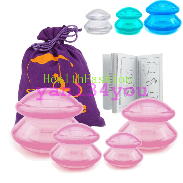 Silicone Cupping Therapy Sets Vacuum Massage Cupping Set anti cellulite ...