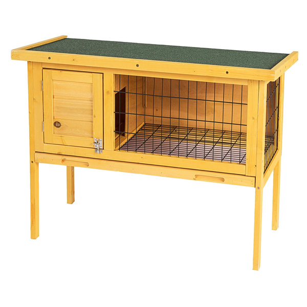 Outdoor Pet Rabbit Bunny Wood House Hutch with ABS Tray Auburn ...