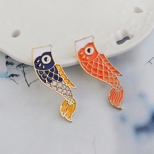 Pin Koi Pin Japanese Fish Pin Badges Brooch Hard Enamel Badge Japanese ...