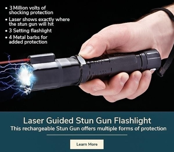 Electro Shocker Led Flashlight Self-Defense Torch tactical Police Stun ...