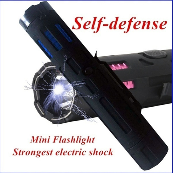 Taser Gun Travel Lightning Electric Shock Flashlight Mini Stun Torch ...
