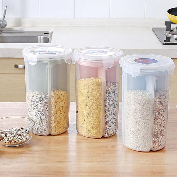 Rice Cans Plastic Grain Multi-grain Can Storage Tank Dry Cargo Storage ...