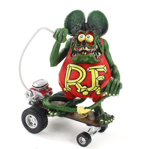 Hot Toy Rat Fink Figure RatFink Sidewalk Surfer Version Rat Fink Action ...