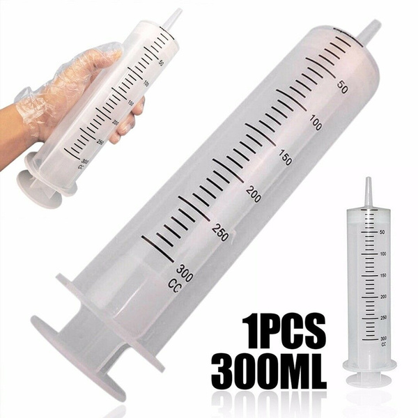 1Pcs 300ML Large plastic syringe Measuring Syringe Plastic Syringe ...