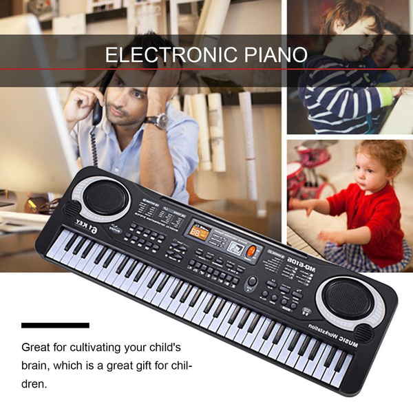61 Keys Electronic Piano Keyboard With Microphone Children Musical ...