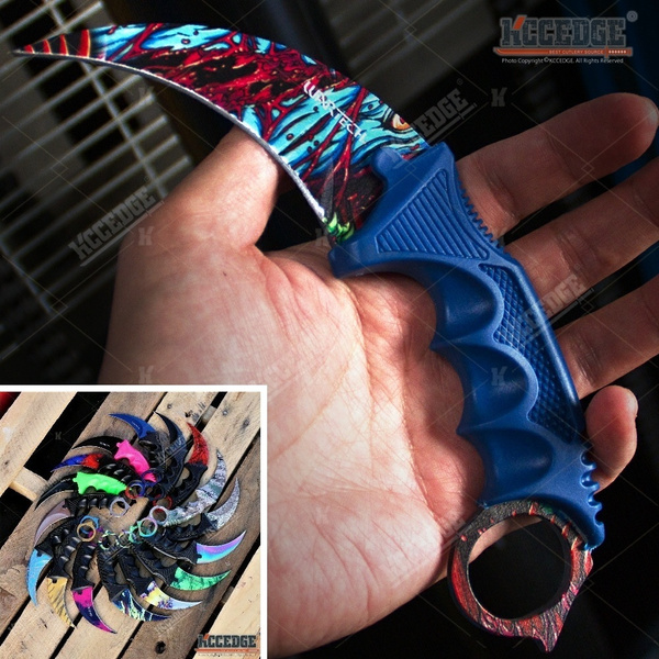 17 COLORS 7.5" KARAMBIT Knife Hawk Claw Blade Self Defense Survival ...
