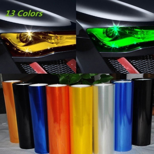 12 Colors Auto Car Sticker Smoke Fog Light Headlight Taillight Tint ...