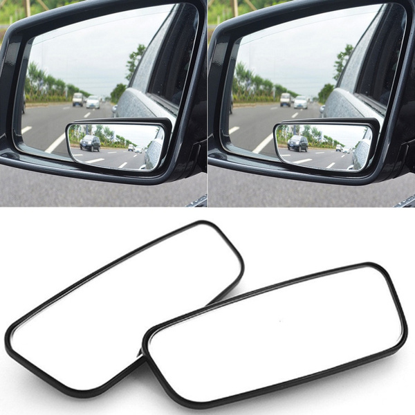 2Pcs/Set Car Rearview Mirror Car Reversing Auxiliary Mirror Rectangular ...