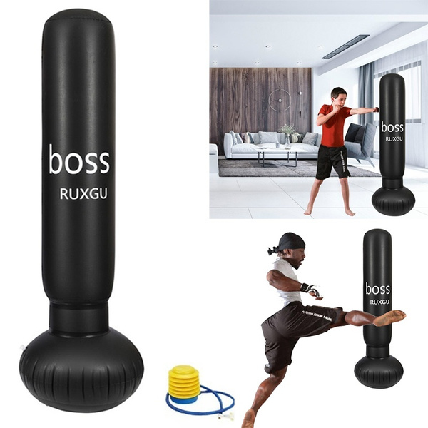 165cm/64 Inch Inflatable Punch Bag Stress Punching Tower Bag Boxing ...