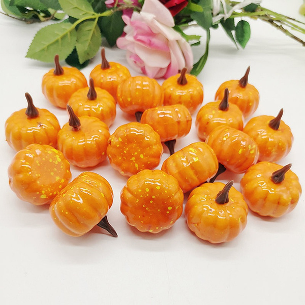Fall Mini Artificial Pumpkins Foam Pumpkins Small Pumpkins Fake Foam ...