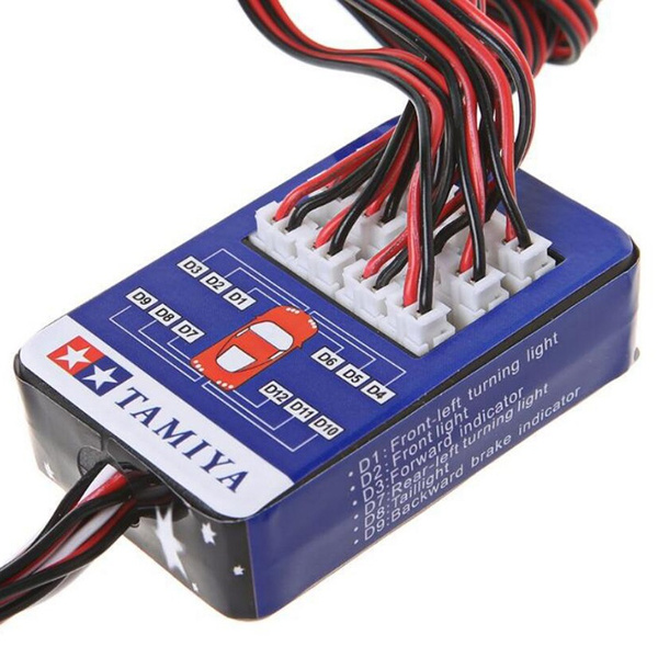 12 LED Lights Steering System Lighting Kit for TAMIYA TT-01 SCX10 CC01 ...