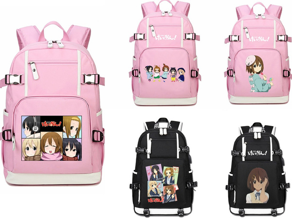 Anime K ON Backpack Hirasawa Yui Akiyama Mio Luminous Schoolbag Cosplay ...