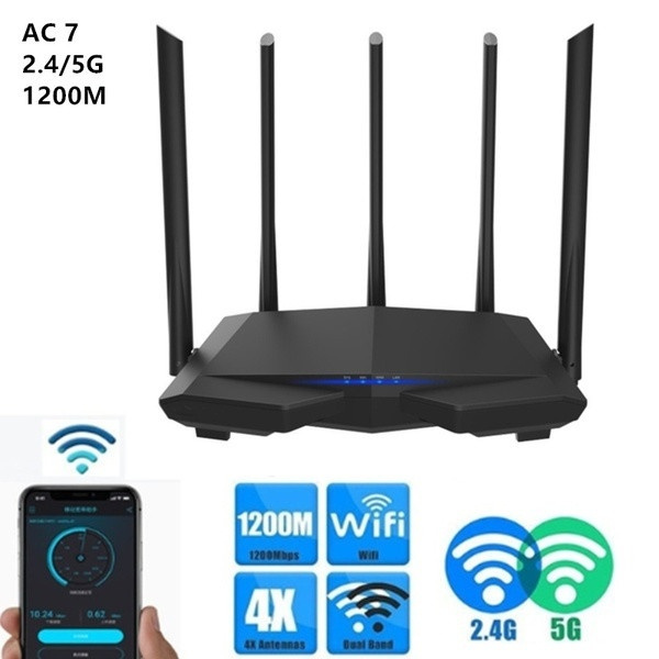 Ac7 5 Antenna Gigabit 5G Router Wireless Home Wall High Speed Wifi ...