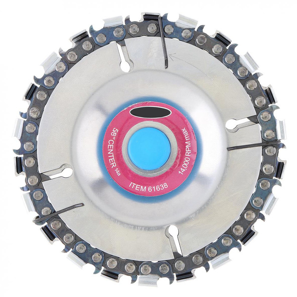 3PCS 4 Inch Grinder Disc and Chain 22 Tooth Fine Cut Chain Set for 100 ...