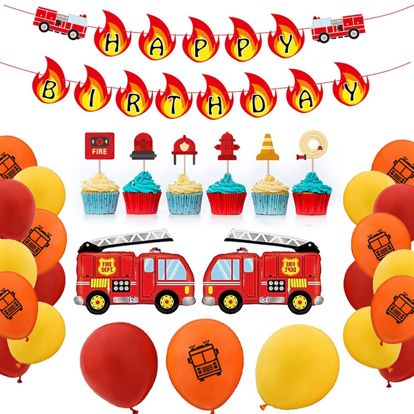 Fire Department Party Decorations | Shelly Lighting