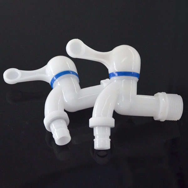 Plastic Faucet Mini Tap Thread White Small Bibcock Easy Install Washing ...