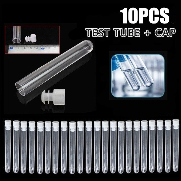 Transparent Plastic Test Tube Vials School Laboratory Education ...