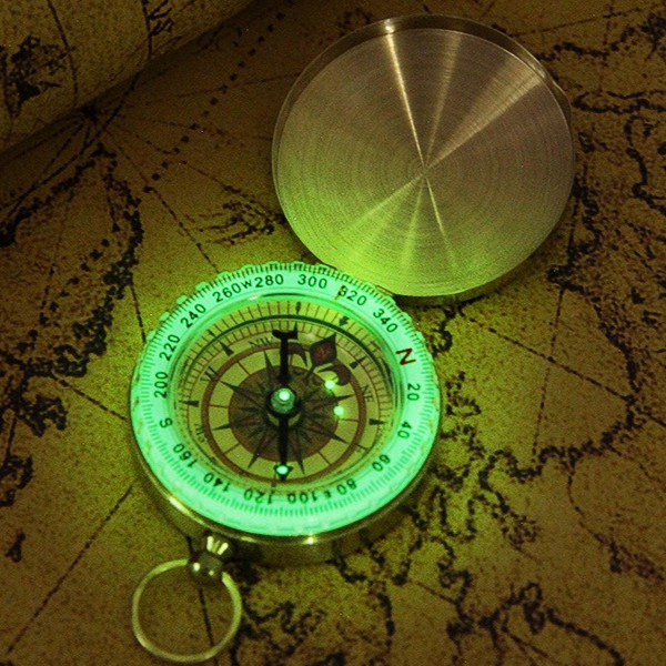 High Quality Camping Hiking Brass Gold Compass Pocket Watch Retro ...