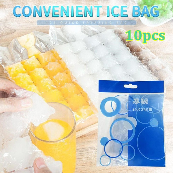 10pcs Disposable Ice-making Bags Ice Mould Self-sealing Ice Pouch Bag ...
