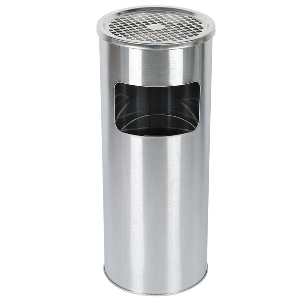 Outdoor Dustbins Bins Round Paint Trash Can, Outdoor Shopping Mall ...