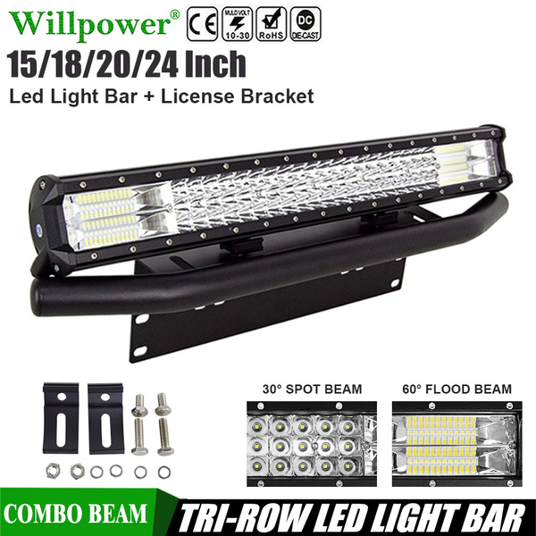 Willpower 15inch 18inch 20inch 24inch Led Light Bar with License Number ...