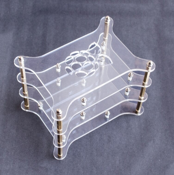 3-layer Transparent Acrylic Case Clear Shell Enclosure with Logo for ...