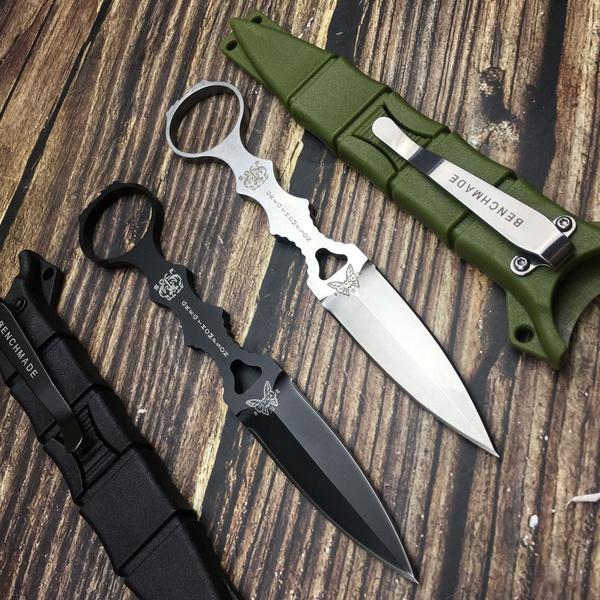 Fixed Blade Tactical Knife BM 176BK COMBO SOCP Dagger 3.22" Blade ， K ...