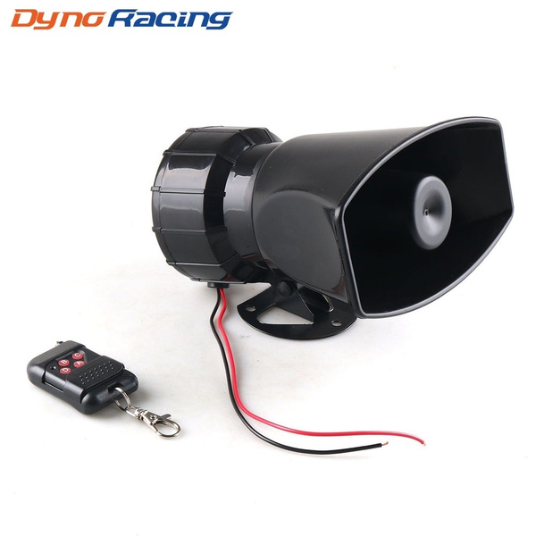 12V 7 Tones Wireless Electronic Siren Loud Car Warning Alarm 130dB ...