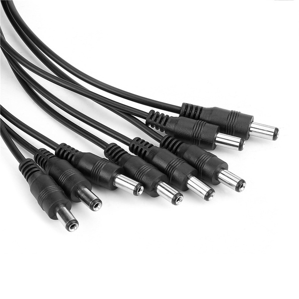 DC 12V 1 Female to 8 Male Power Supply Splitter Cable Adapter Converter ...