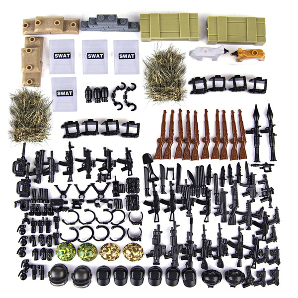 Custom Weapons Set Shooting Game Army Weapons Pack DIY Building Block ...