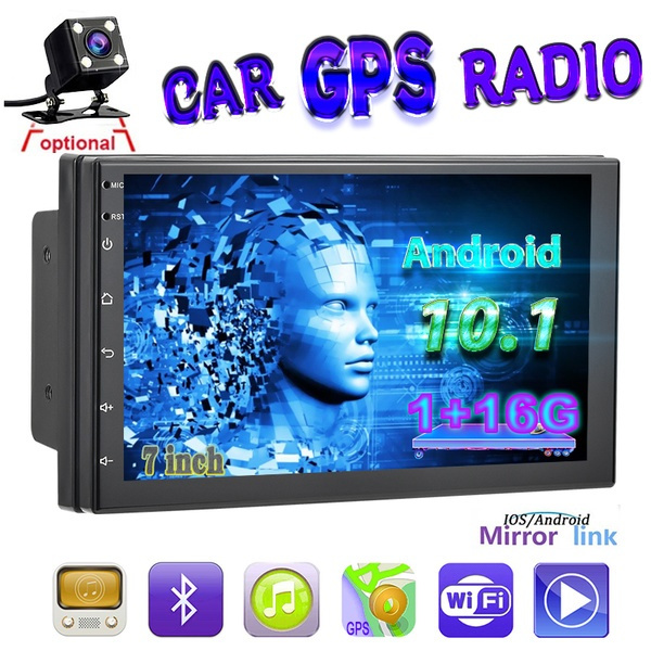 【1+16G】Android 10.1 Double Din GPS Car Stereo Radio 7'' Inch HD 1080P ...