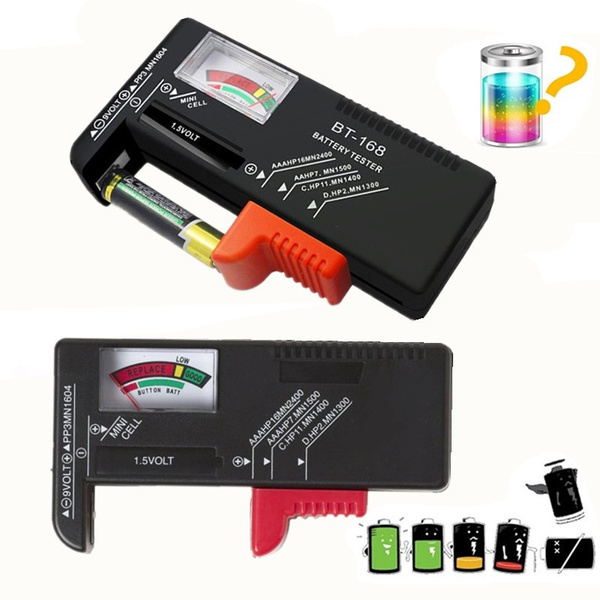 Digital Battery Tester, Universal Battery Checker for AA AAA C D 9V 1 ...